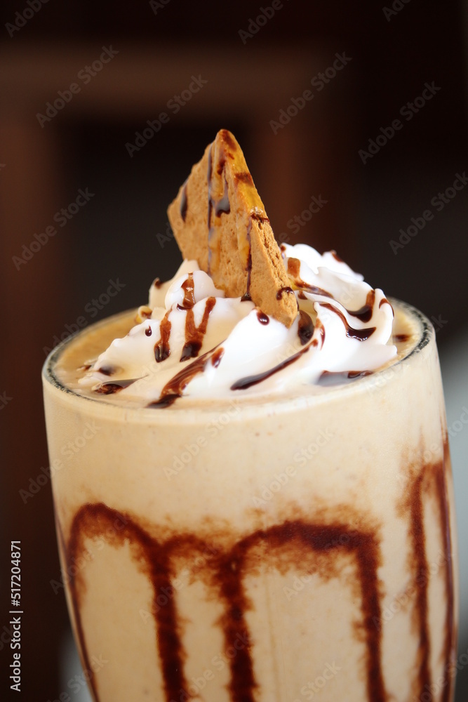 Frappe Milkshake Soft Icecream Sundae Drink Stock Photo | Adobe Stock