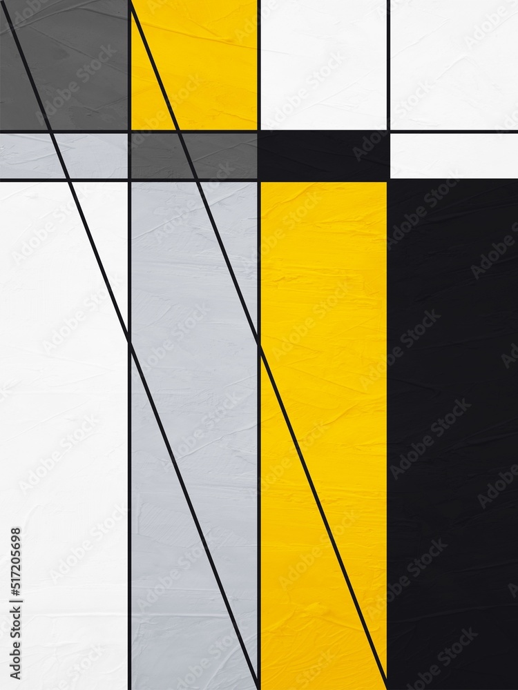 Abstract art of geometric shapes with colorful texture Stock Photo ...