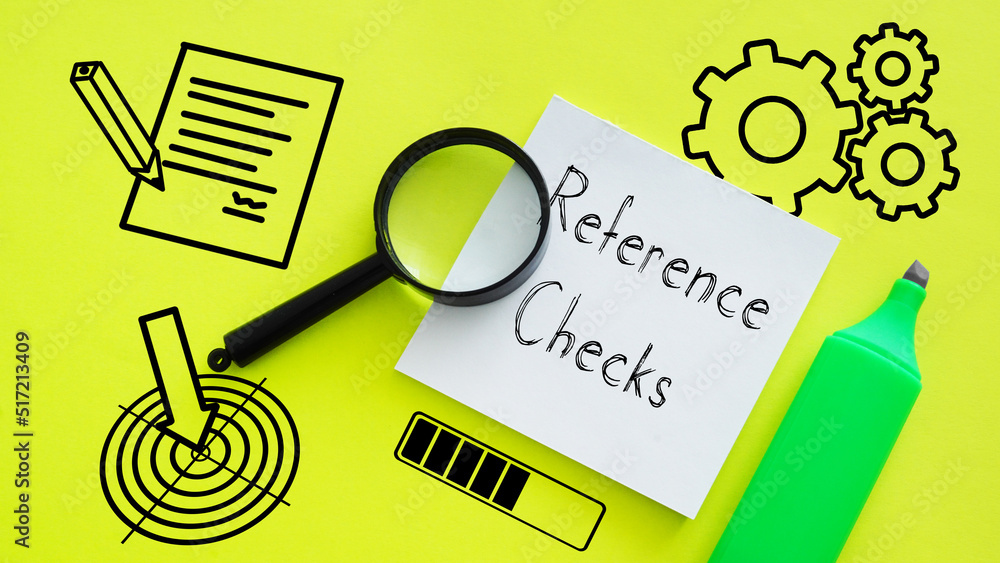 Reference Checks are shown using the text Stock Photo | Adobe Stock