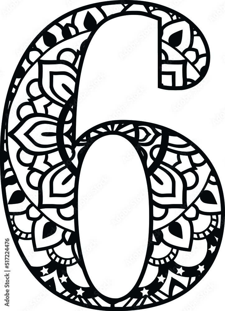 Mandala for adult coloring book,coloring page,print on product, laser ...