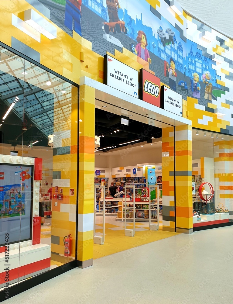 Poznan, Poland - 15.07.2022. Lego store in the mall. Stock Photo ...