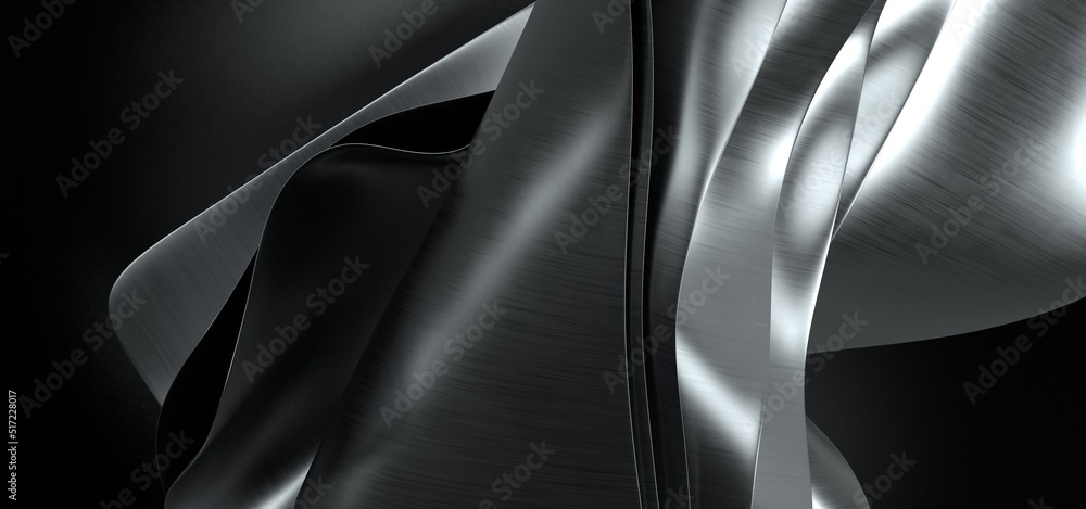 Abstract Dynamic Black Background with Various Shape Design. Usable for ...