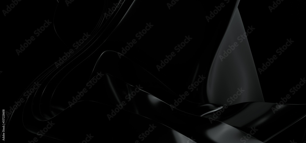 Abstract Dynamic Black Background with Various Shape Design. Usable for ...