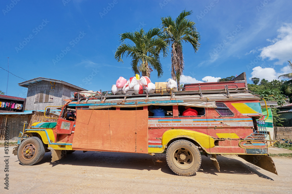 Jeepney transport. Travel by Philippines. Stock Photo | Adobe Stock