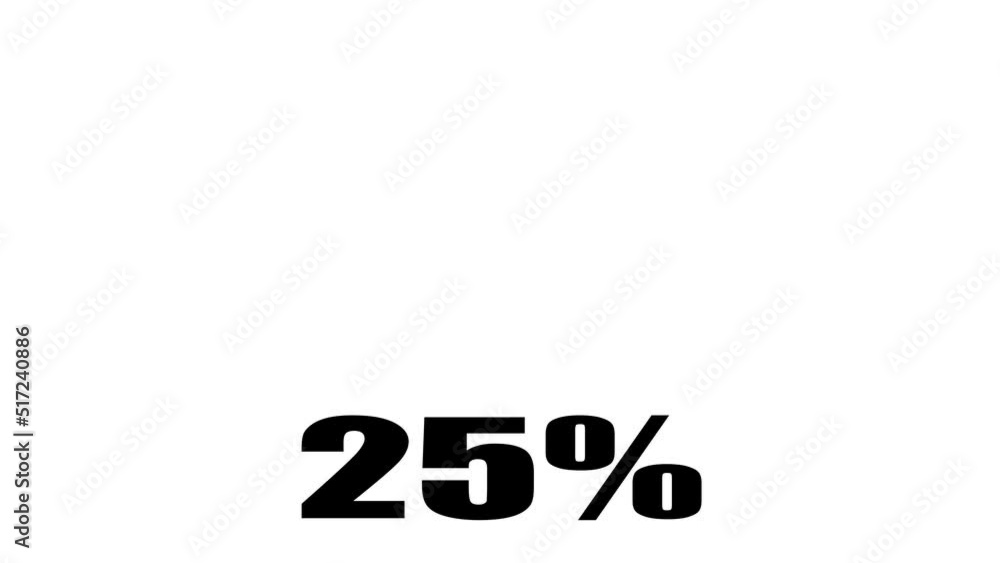 25 percent icon jumping isolated in white and green background. motion ...