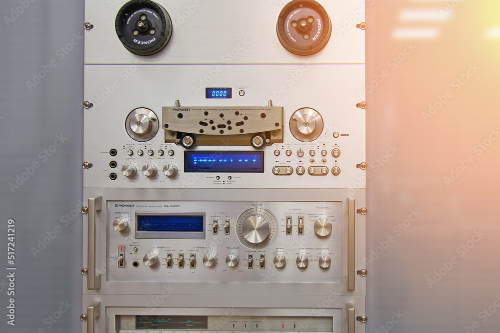 Pioneer analog audio system for amplifying and reproducing the audio ...