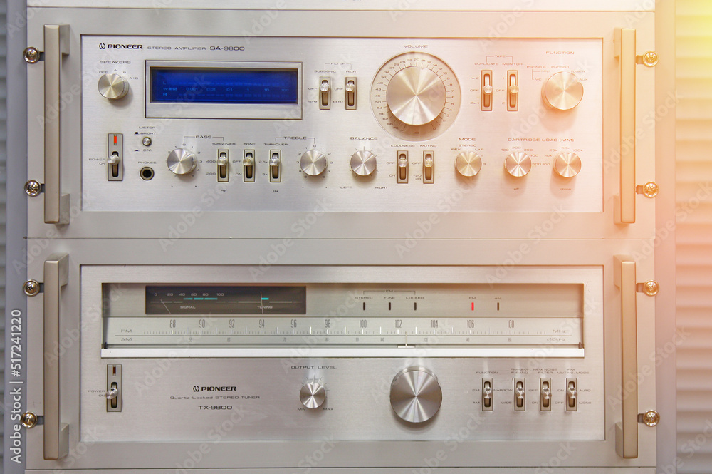 Pioneer analog audio system for amplifying and reproducing the audio ...