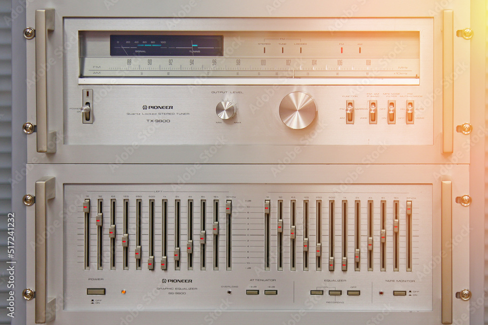 Pioneer analog audio system for amplifying and reproducing the audio ...