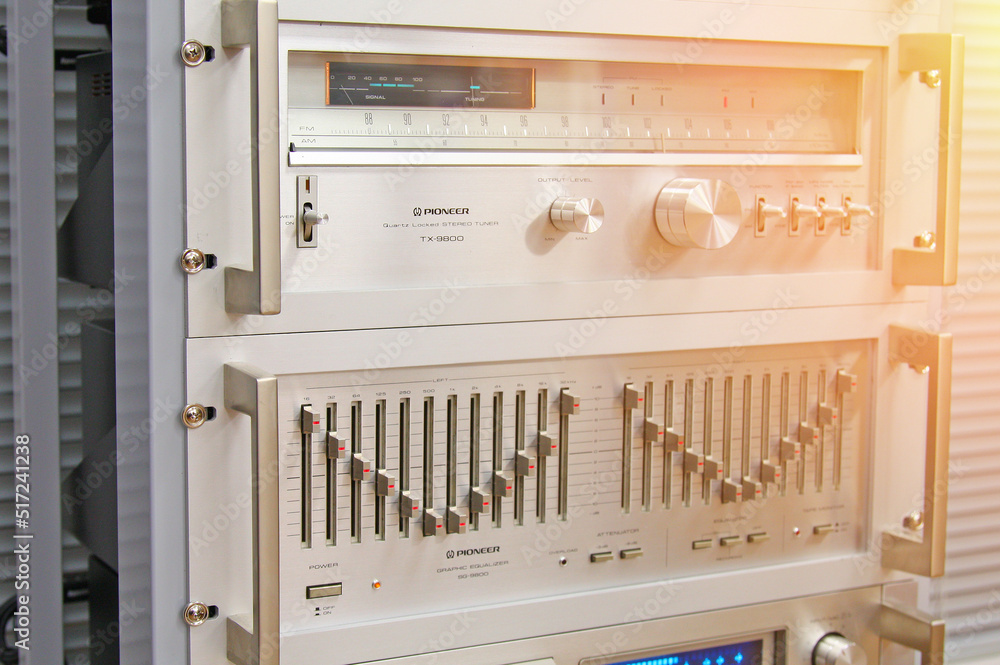 Pioneer analog audio system for amplifying and reproducing the audio ...