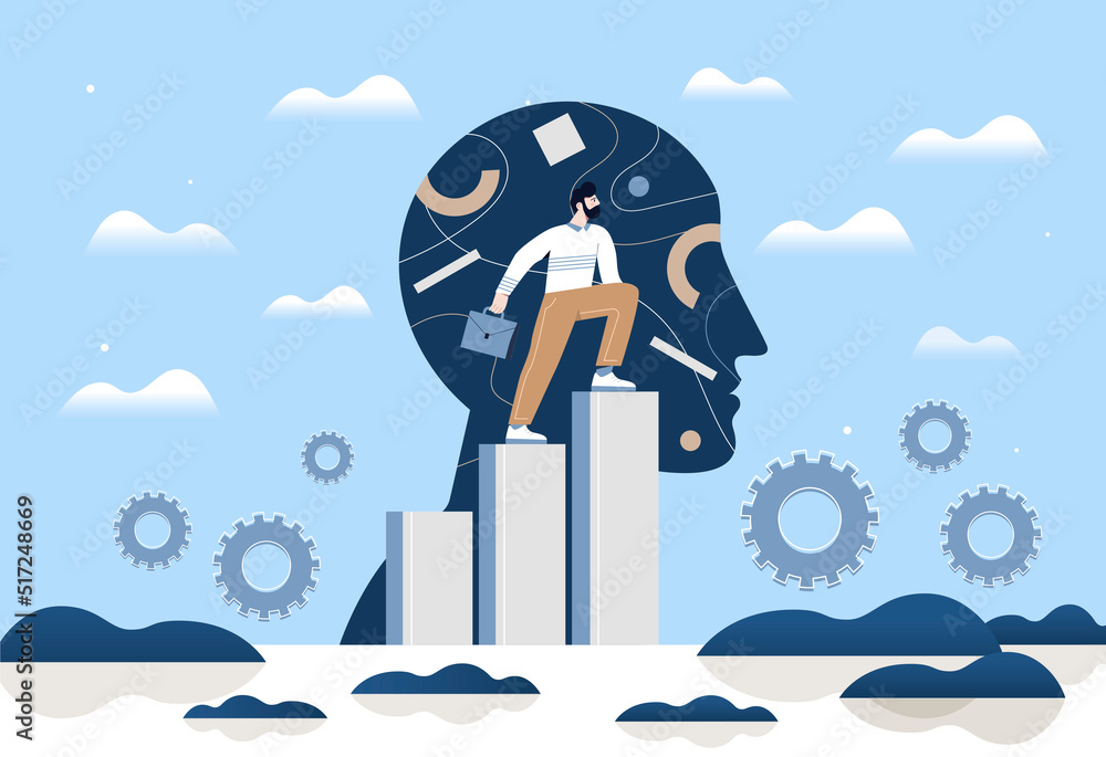 Subconscious mental processes concept. Thinking, awareness and ... Subconscious mental processes concept. Thinking, awareness and ...