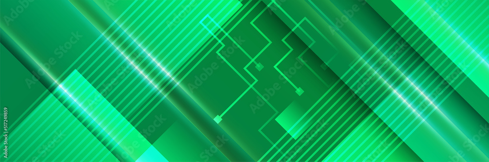 Green technology digital banner design. Design modern luxury futuristic ...