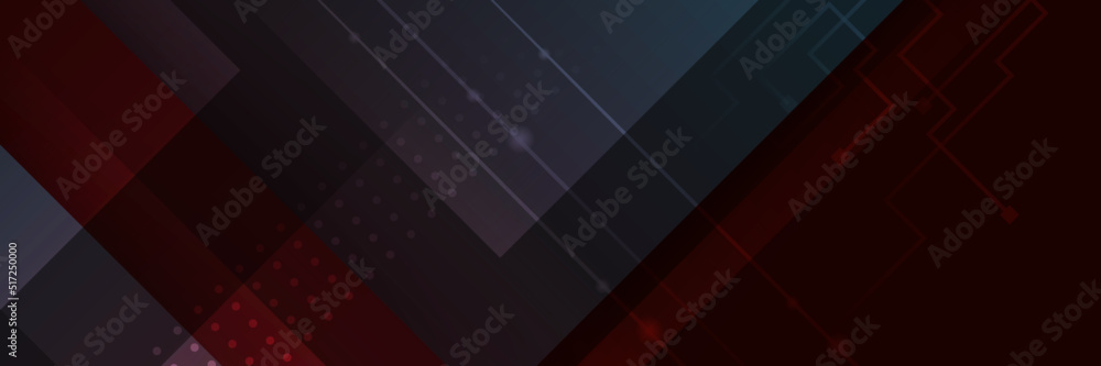 Black red technology digital banner design. Design modern luxury ...