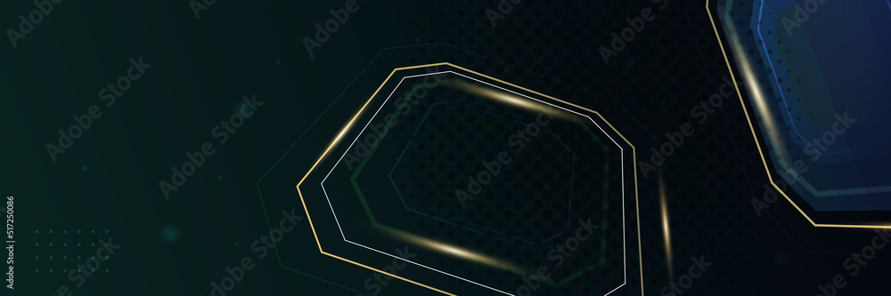 Black gold technology digital banner design. Design modern luxury ...