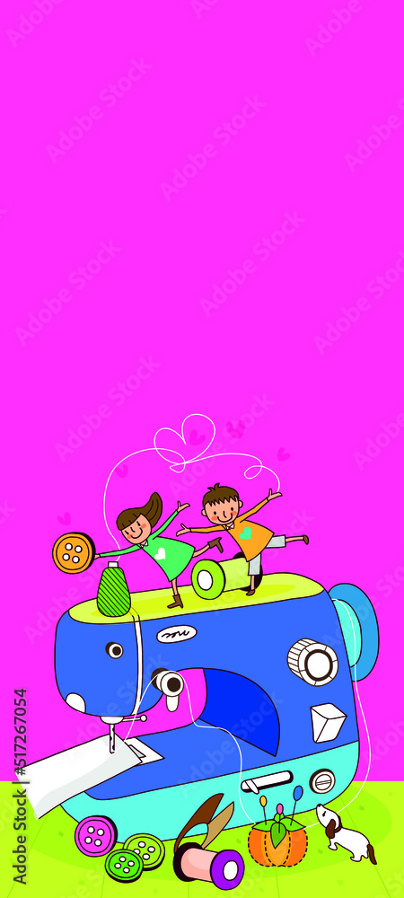 kids dream vertical illustrations school student cartoon school gate ...