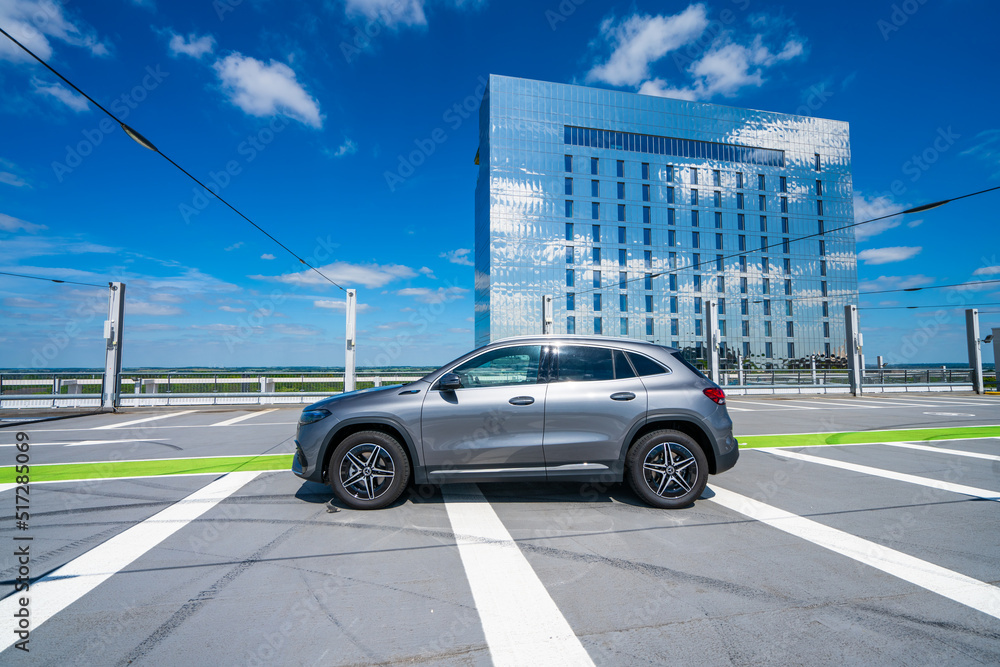 Milton Keynes,England-June 21,2022: Mercedes Benz EQA 250 fully ...