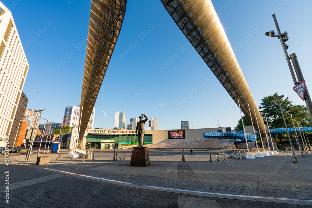 Foto Stock Coventry,England-June 1st, 2022: Sir Frank Whittle statue ...