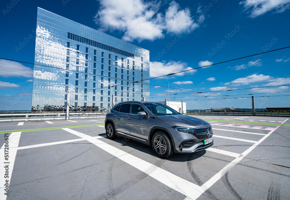 Milton Keynes,England-June 21,2022: Mercedes Benz EQA 250 fully ...