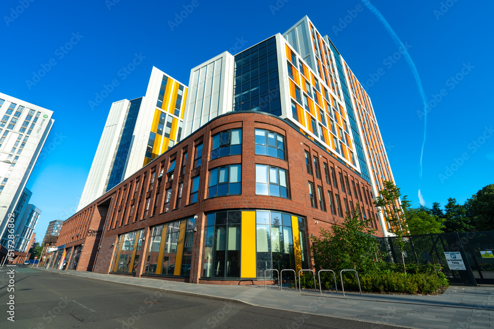 Coventry, England-June 1st, 2022: Coventry University building in the ...