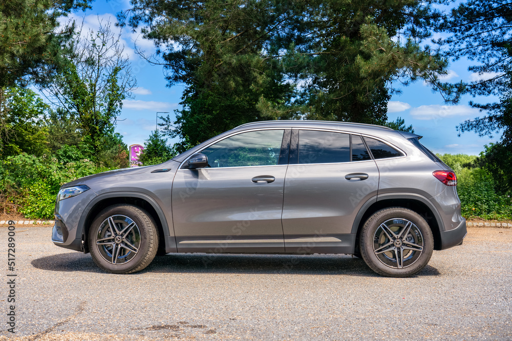 Milton Keynes,England-June 21,2022: Mercedes Benz EQA 250 fully ...