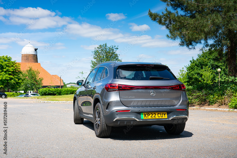 Milton Keynes,England-June 21,2022: Mercedes Benz EQA 250 fully ...