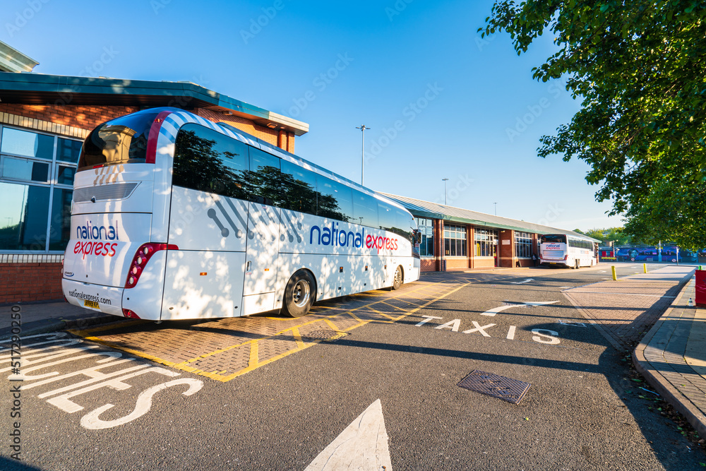 Coventry,England-June 1st, 2022: National Express bus at Pool Meadow ...