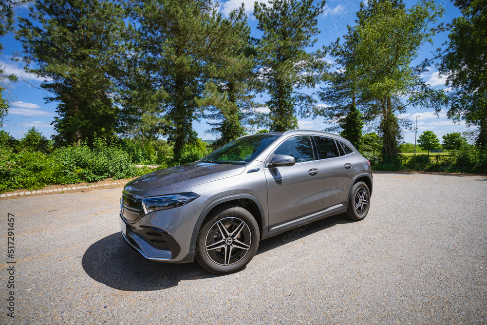 Milton Keynes,England-June 21,2022: Mercedes Benz EQA 250 fully ...