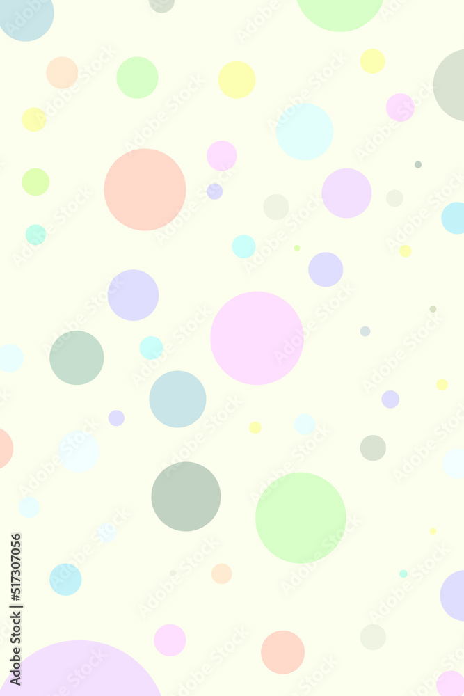 abstract background with colorful bubbles. Colorful round pastel ...