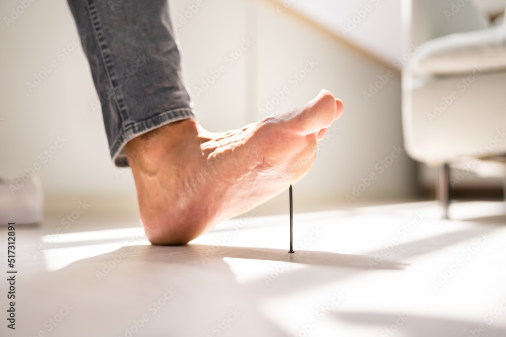 Poster Foot Pin Accident. Tetanus Feet Ache – Wall Art | UkPosters