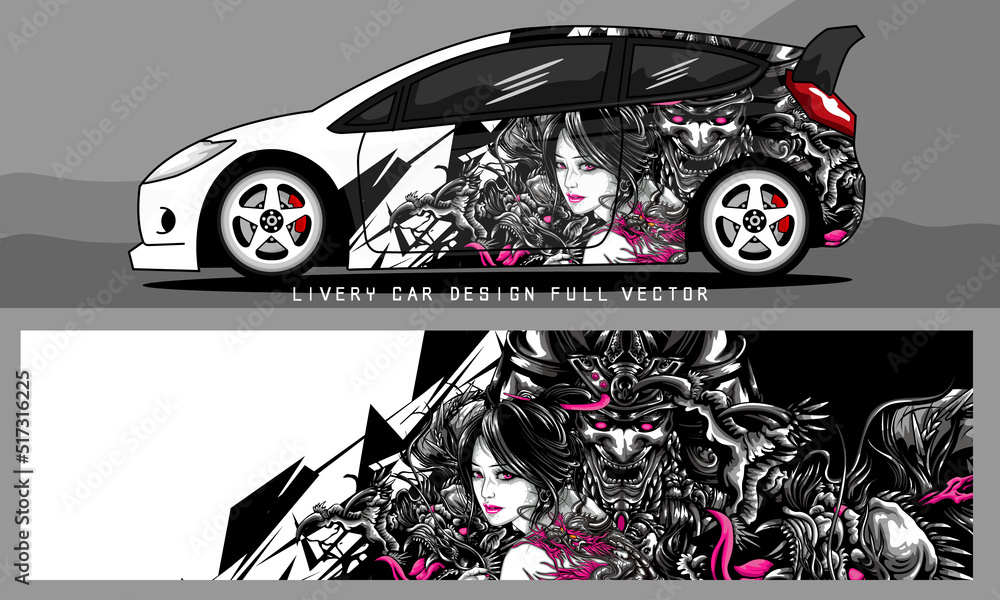 car livery graphic vector. abstract grunge background design for ...
