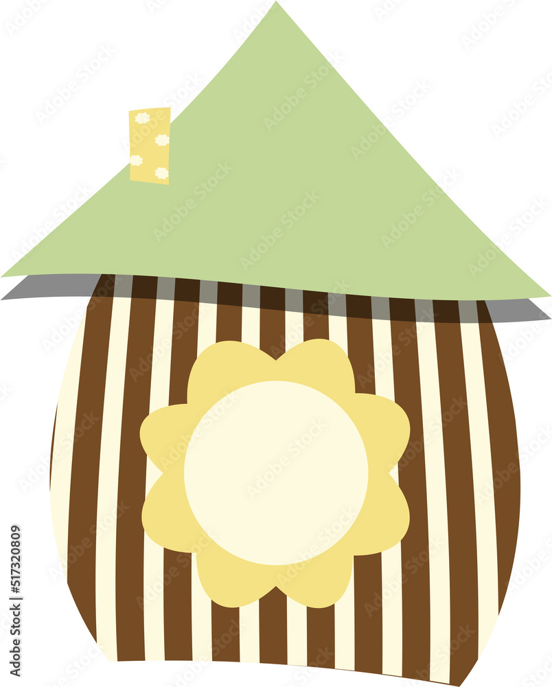 cute hut Stock Illustration | Adobe Stock