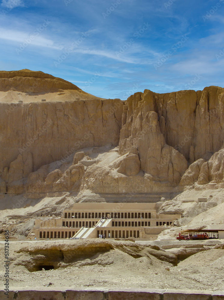View on Pharaoh Hatshepsut Funeral Temple in Deir el-Bahri. Luxor ...