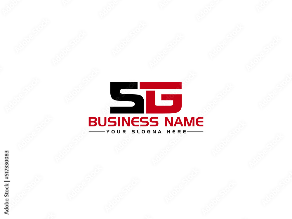 Monogram SG Logo Icon, Colorful SG s g Logo Letter Vector Image With ...