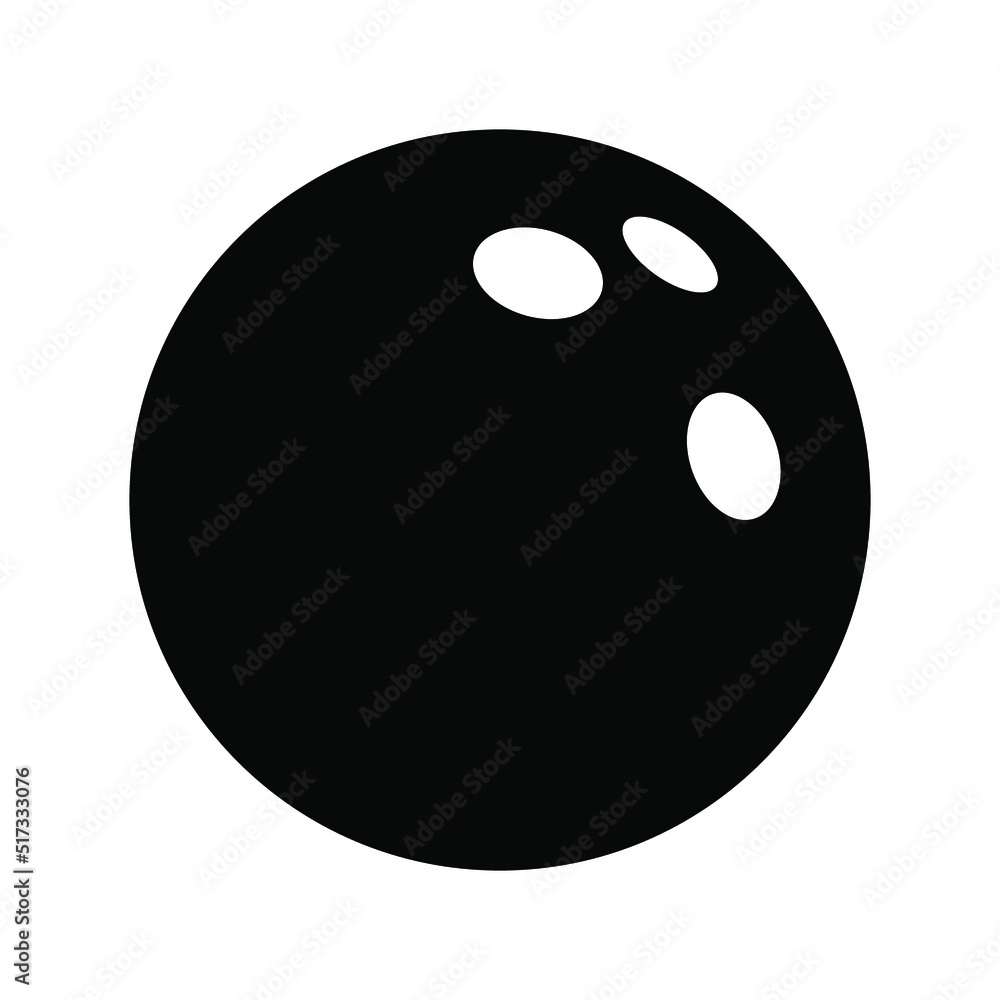 Bowling ball icon. Bowling ball isolated icon. Bowling ball symbol ...