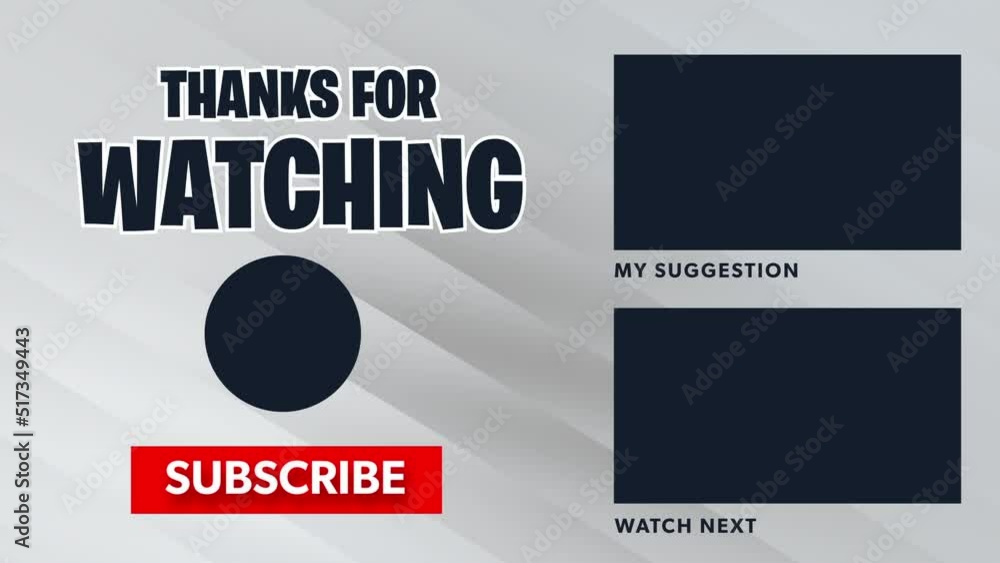 Youtube end screen animated background. Outro template Stock Video ...