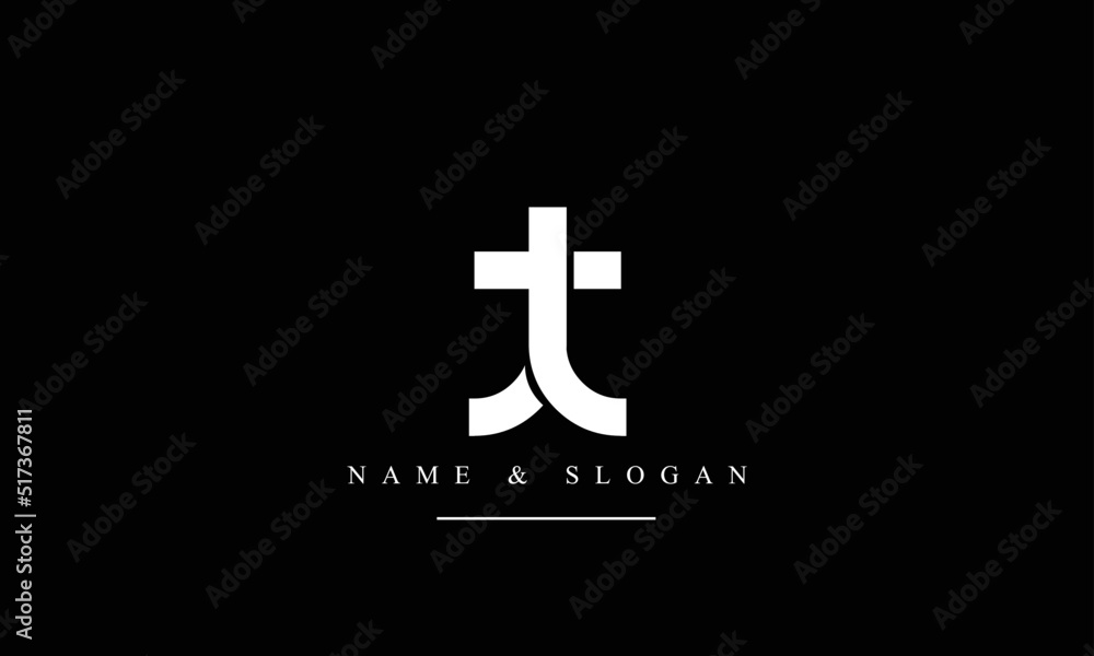 TT, T abstract letters logo monogram Stock Vector | Adobe Stock
