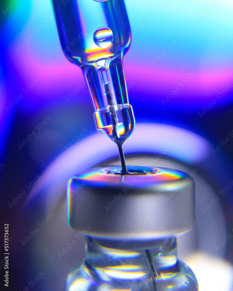 Vaccine needle syringe hypodermic injection single dose for prevention ...