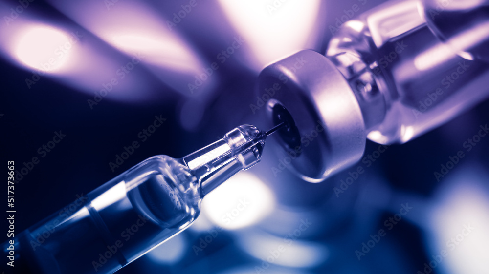 Vaccine needle syringe hypodermic injection single dose for prevention ...