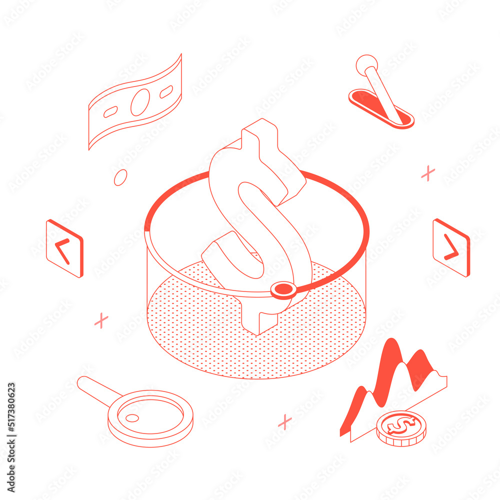 Money, scales, balance, chart, graph, diagram, presentation ...