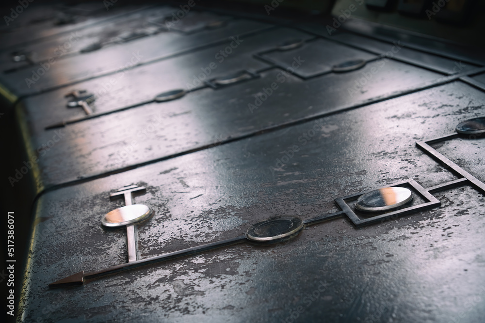 Detail From An Old Control Panel In A Disused Power Station Stock Photo ...