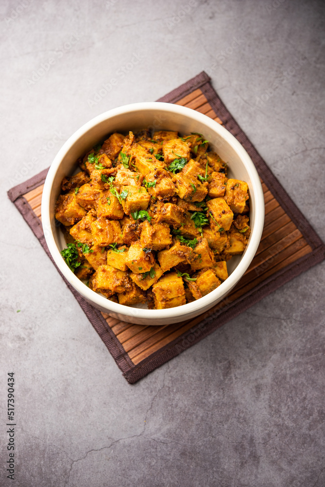 Indian style Suran sabzi or Jimikand sabji also known as Elephant Foot ...