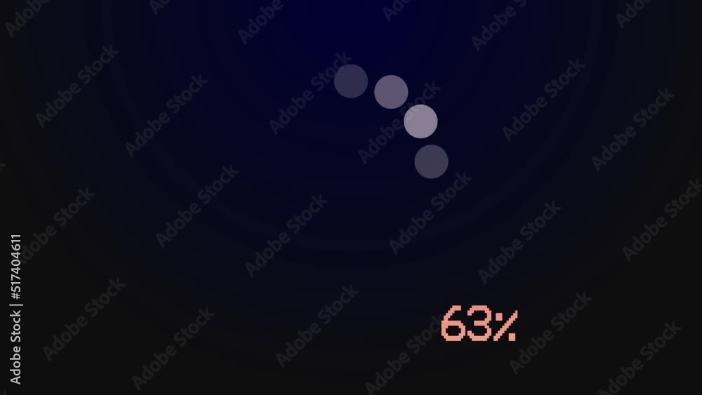 Loading Bar Circle animation, Loading neon circles icon on background ...