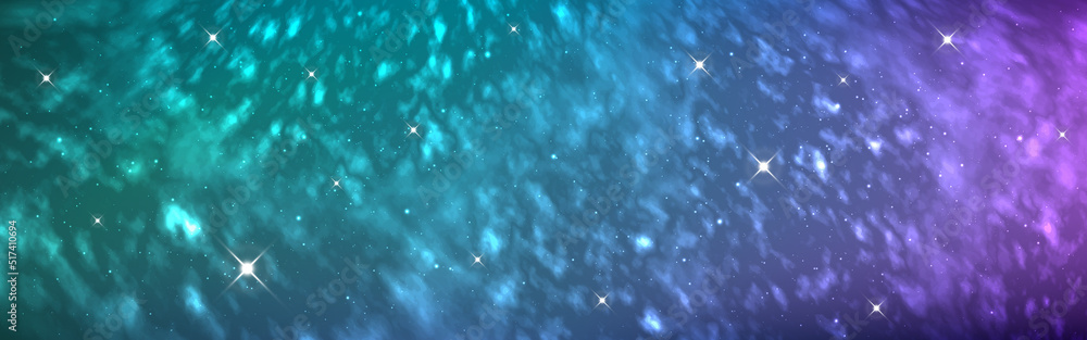 Cosmos wide background. Realistic colorful galaxy. Stardust texture ...