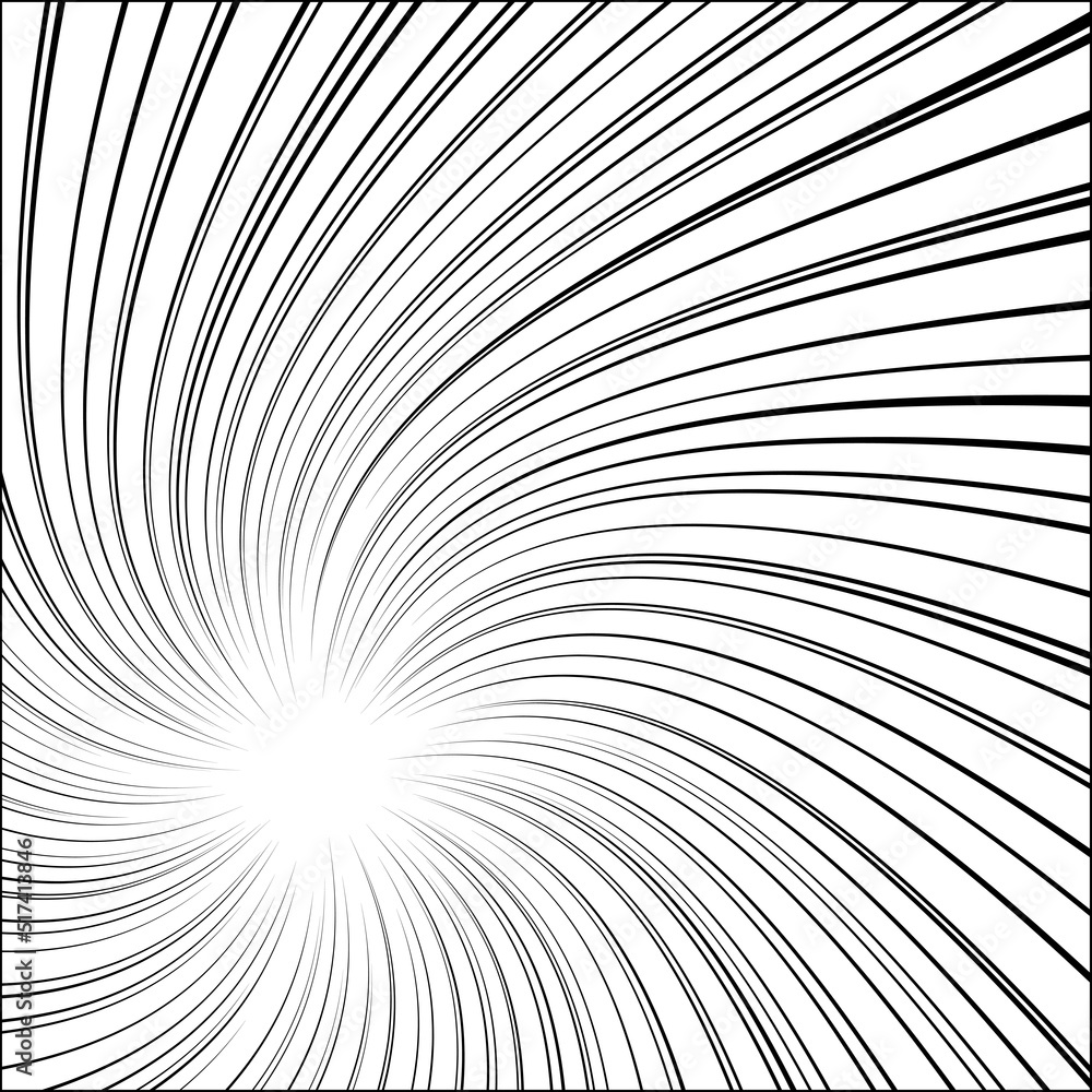 Poster A Curved Comic and Cartoon Background Effect – Wall Art | UkPosters