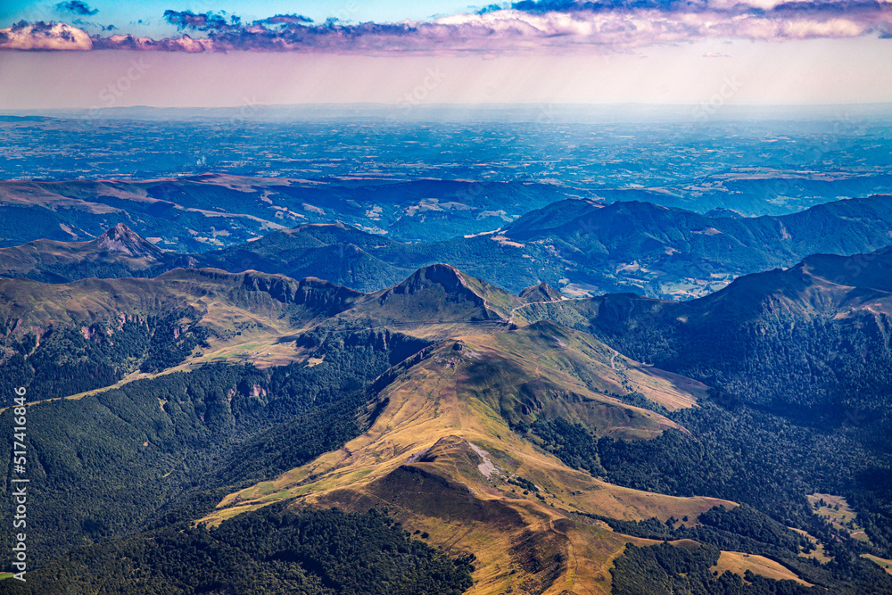 auvergne puy de sancy puy de dome in french massif central mountains ...