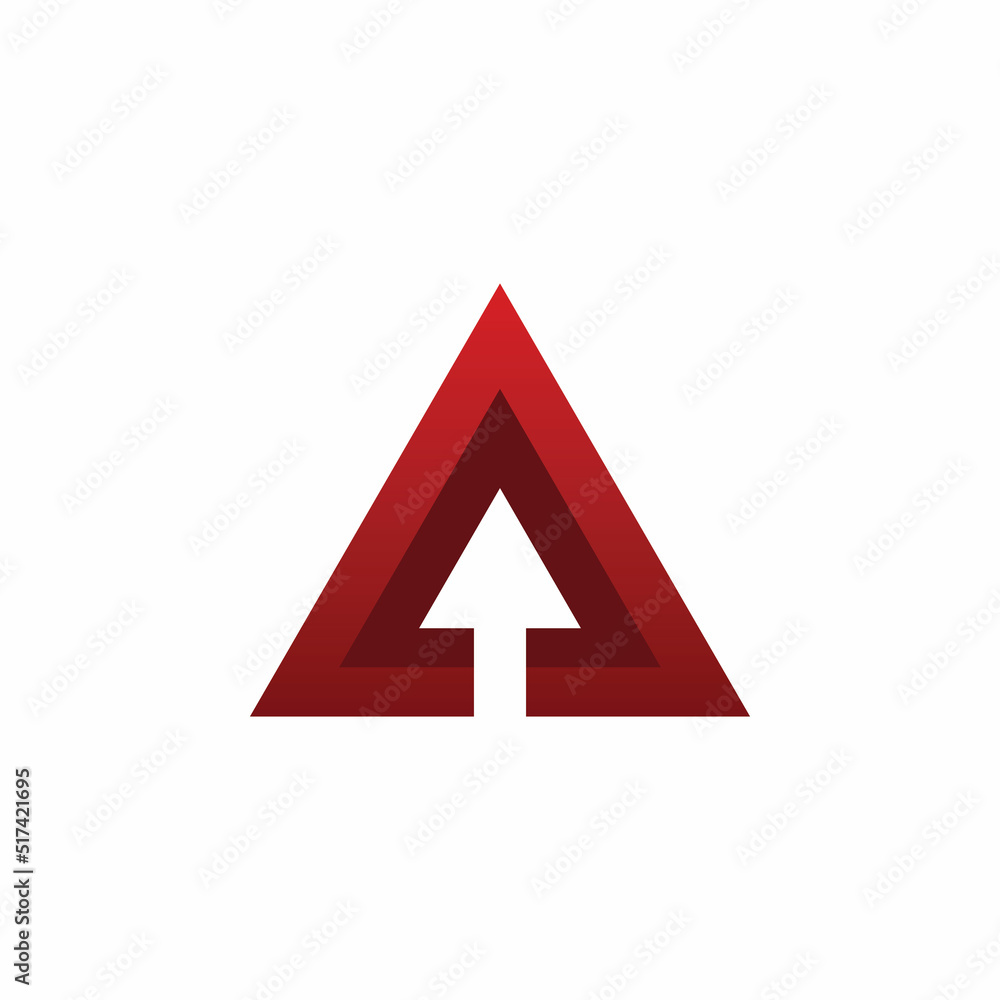 red arrow triangle logo design Stock Vector | Adobe Stock
