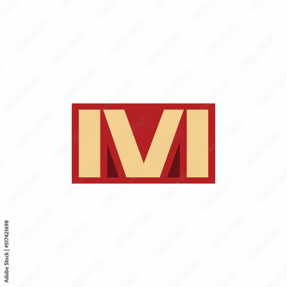 square letter m logo design Stock Vector | Adobe Stock