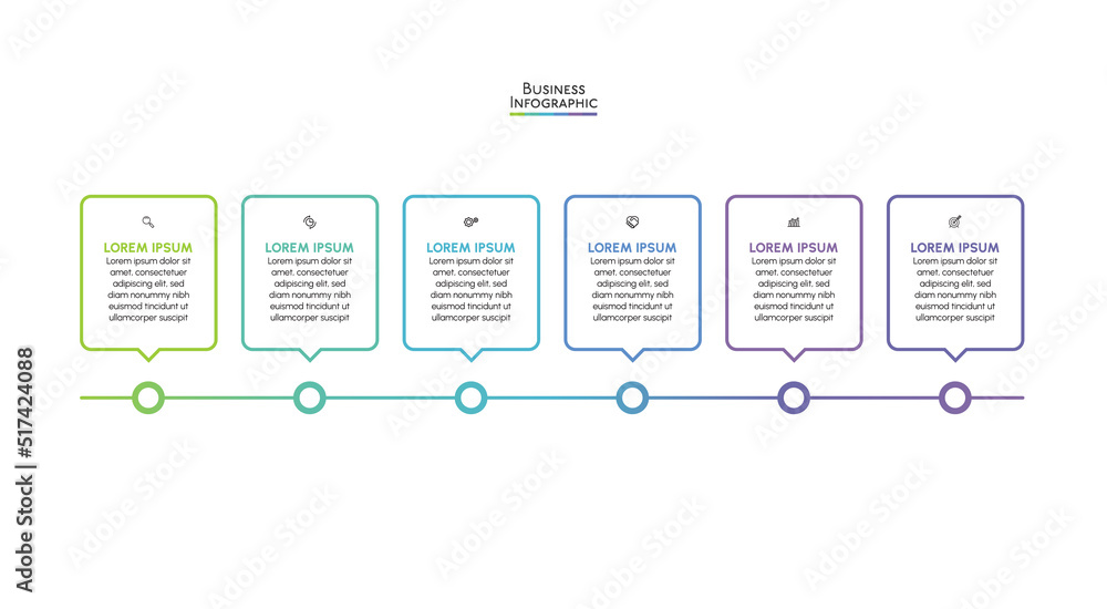 Business data visualization. timeline infographic icons designed for ...