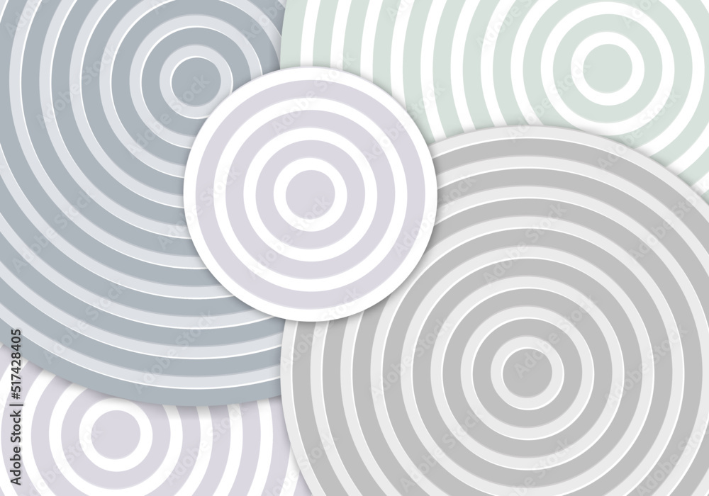 Circle Line on Layers White Background with Copy Space for Text Stock ...