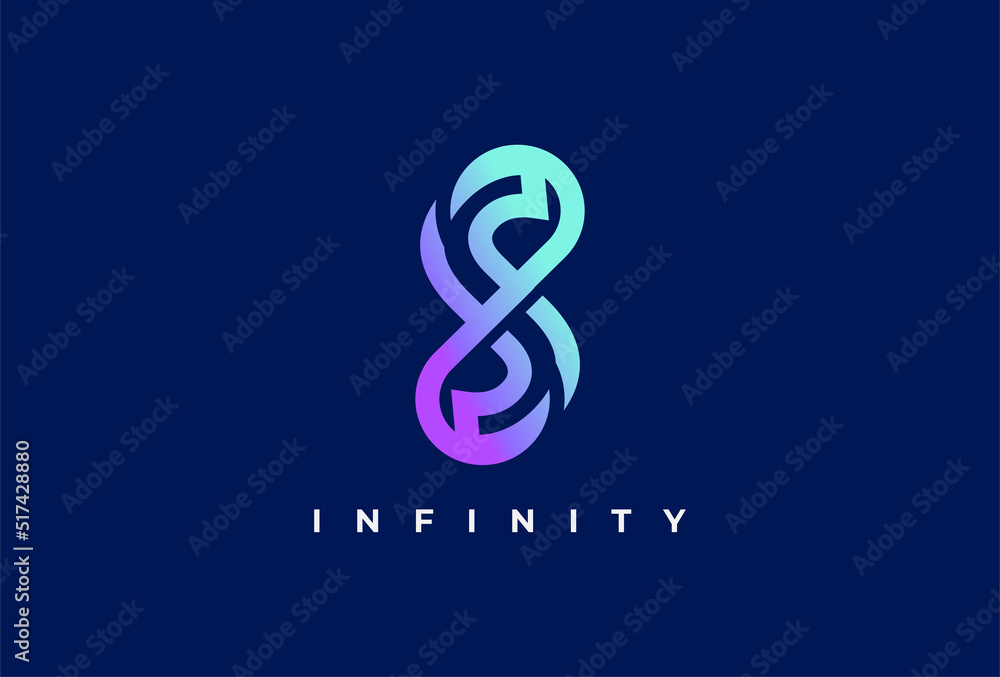 Letter S Infinity Logo. suitable for technology, brand and company logo ...