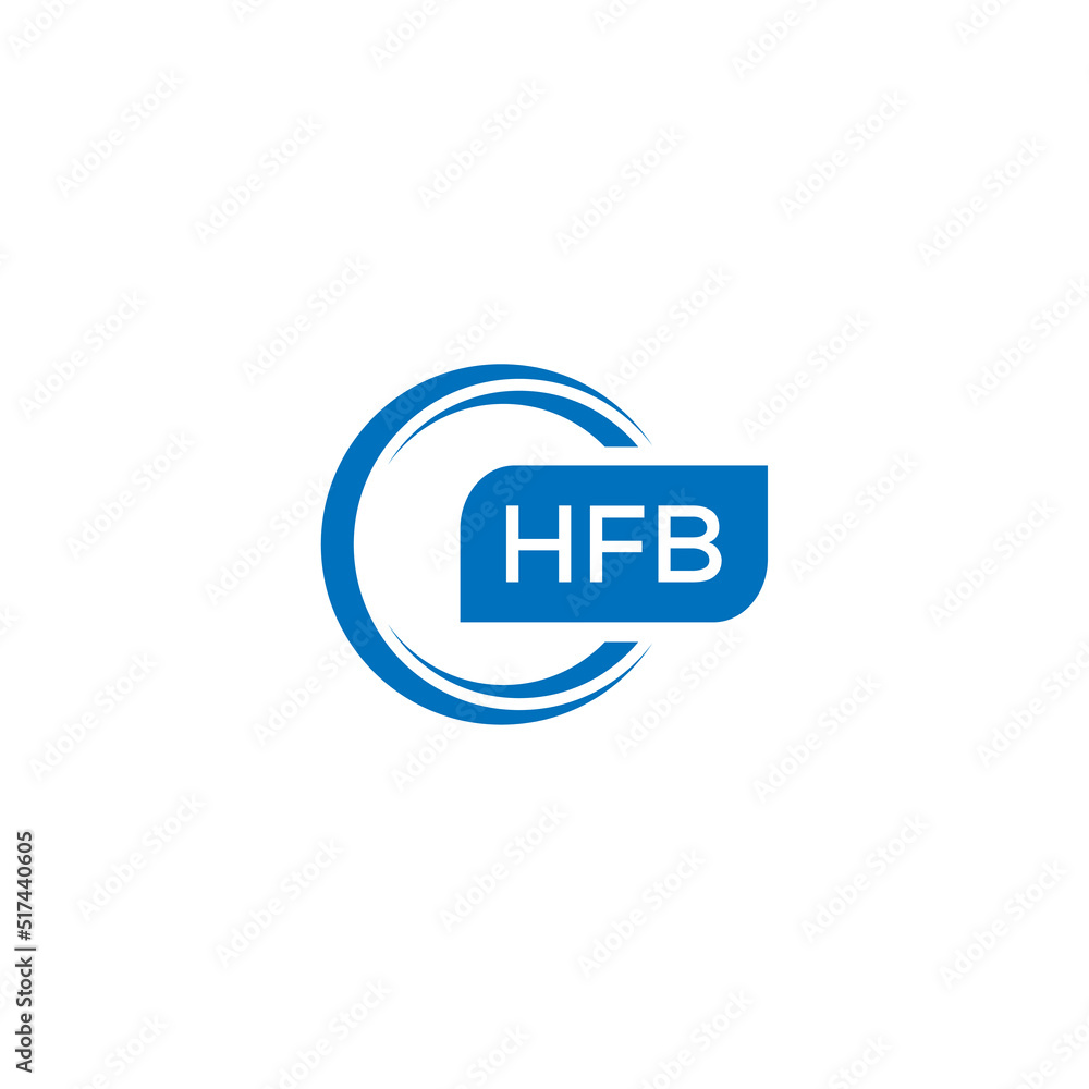 HFB letter design for logo and icon.HFB typography for technology ...